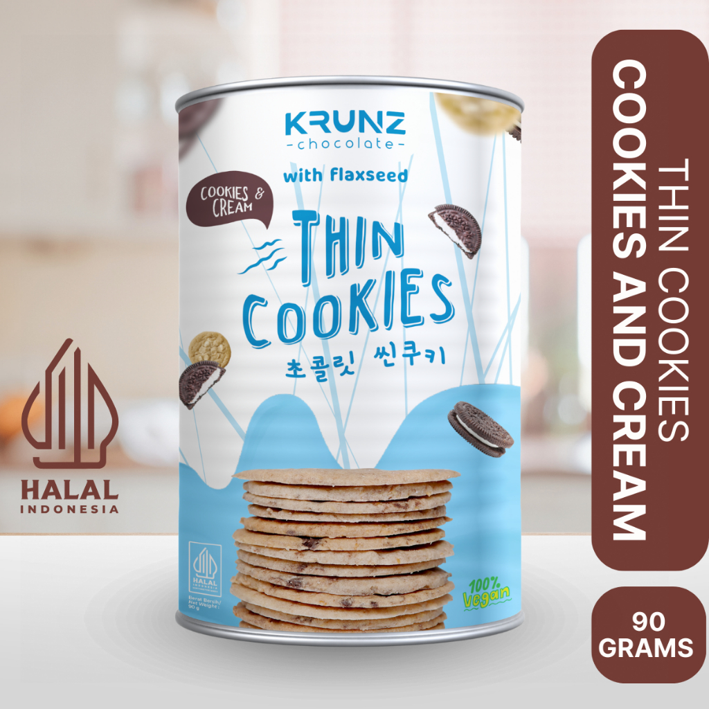Jual WoCA Thin Cookies Krunz Chocolate Cookies and Cream | Shopee Indonesia
