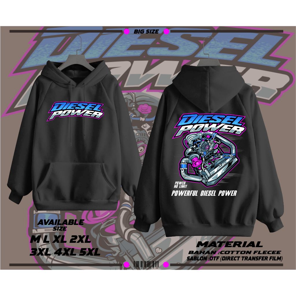 Jual JAKET HOODIE JUMBO '' DIESEL POWER '' HOODIE DISEL POWER JAKET ...