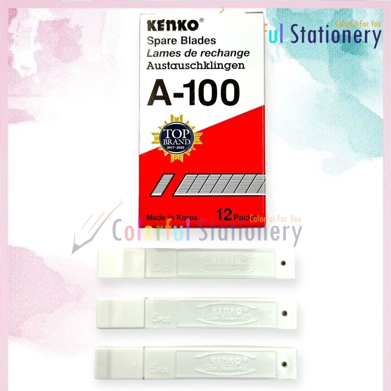 Jual Isi Cutter/Reffil Cutter Kecil A-100 Kenko (pcs) | Shopee Indonesia