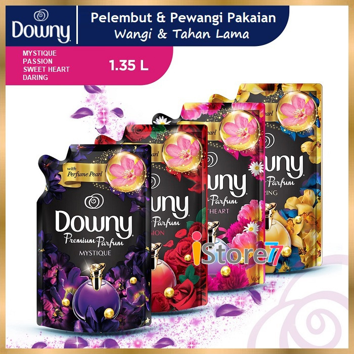 Jual Downy Premium Parfum 1.35 Liter Pelembut dan Pewangi Pakaian Konsentrat Mystique / Passion ...