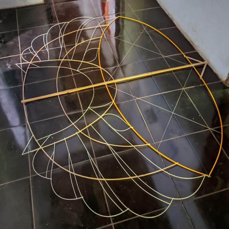 Jual Rangka jadi - Layangan Ram raman Full Fiber 2 meter | Shopee Indonesia