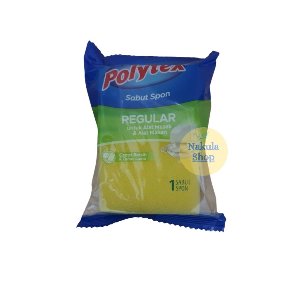 Jual SABUT SPON / SPONGE CUCI PIRING TEBAL MERK POLYTEX | Shopee Indonesia