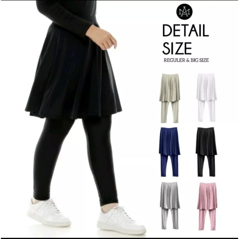 Jual Legging Rok Olahraga Wanita Skirt Senam Zumba Running Lari Leging ...