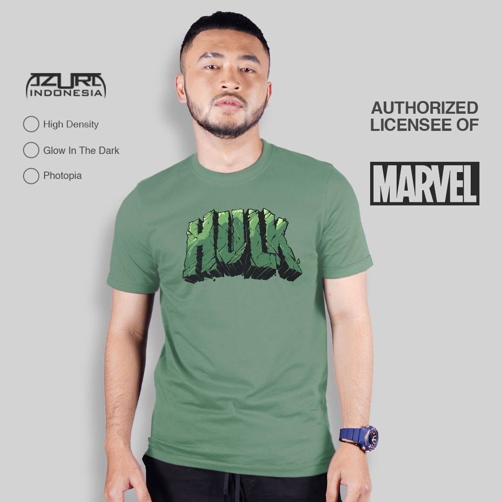 Jual Hulk Crack Typo Green Sapphire Kaos Dewasa Azura Superheroes Labs ...