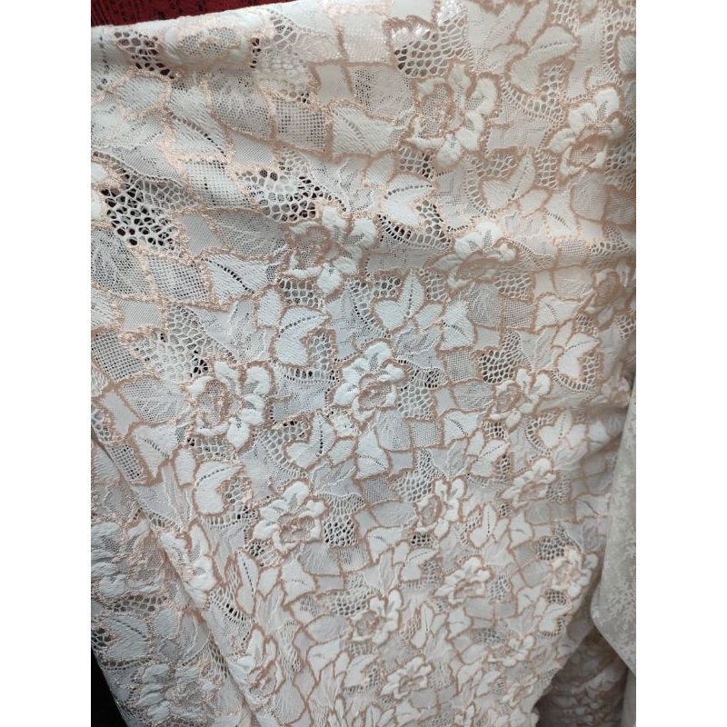 Jual Bahan Brokat SOFIA Premium | Brukat Sofia Meteran | Brokat Lace ...