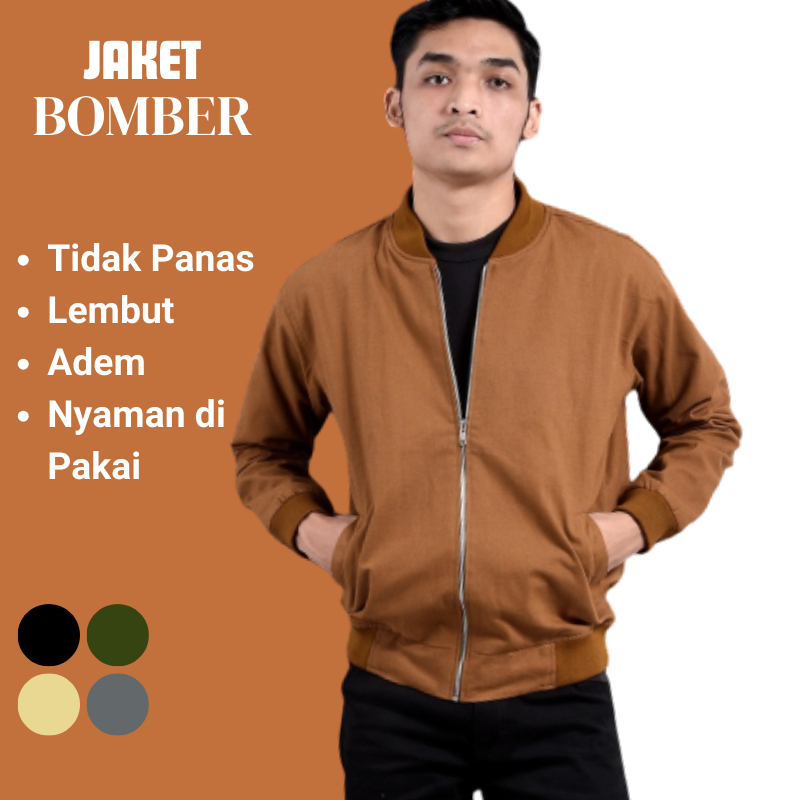 Jual JAKET BOMBER POLOS PRIA Ottoman Eksekutif Keren | Jaket Diamond ...