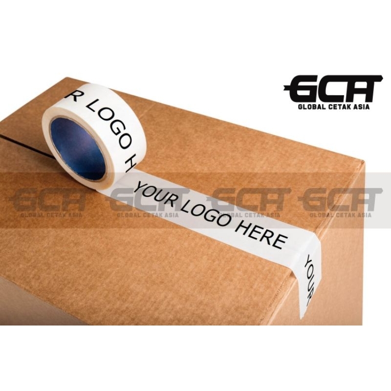 Jual Lakban Custom Print ( 1 warna ) 48mm isi 36 rolls | Shopee Indonesia