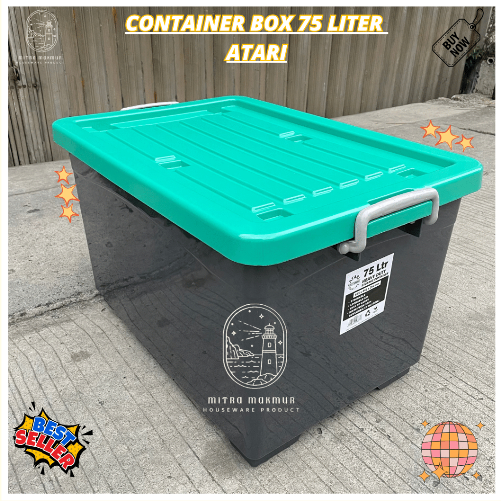 Jual Kontainer Box Roda Atari 25 50 75 100 Liter Container Box ...