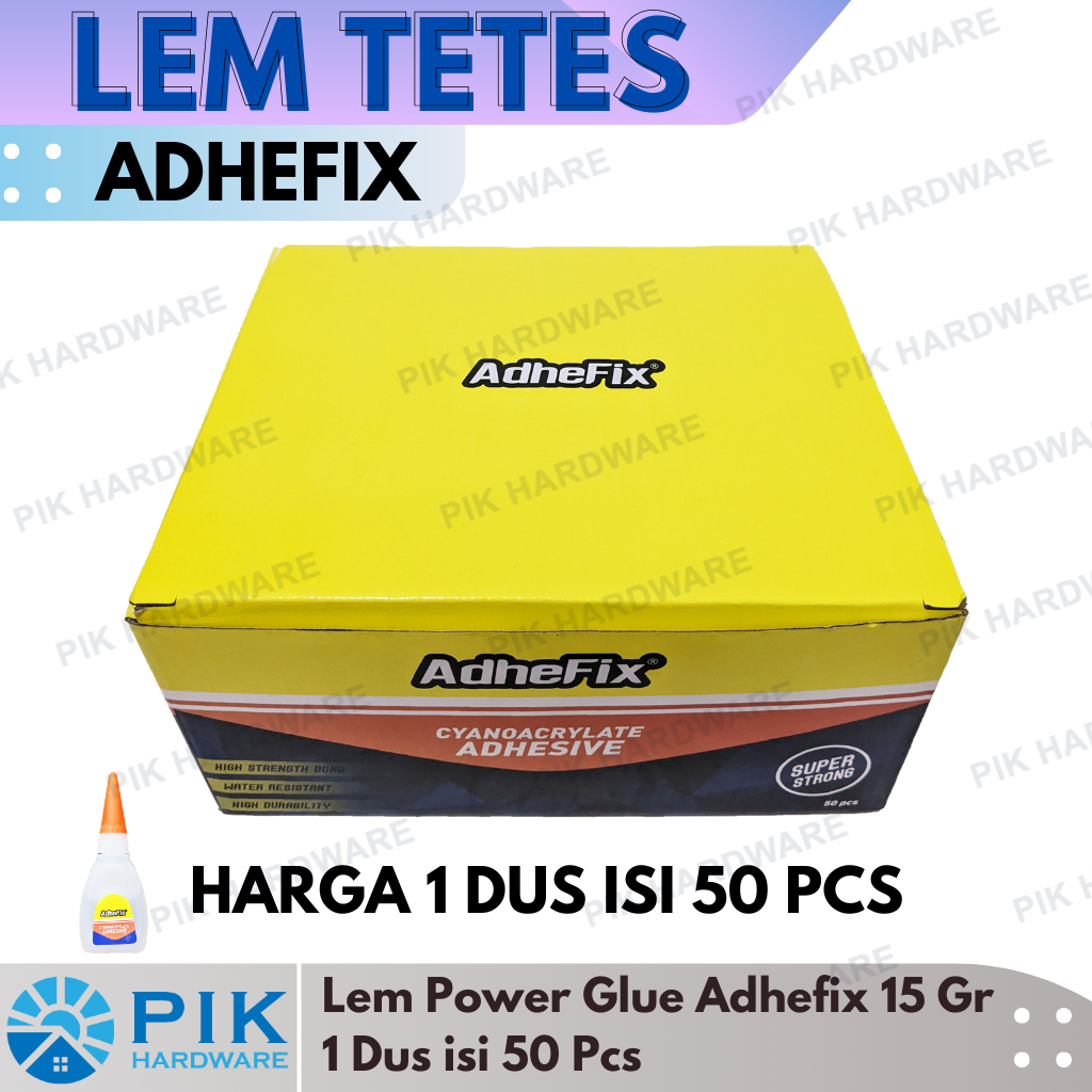 Jual 50 PCS LEM KOREA - LEM TETES ADHEFIX 15gr SERBAGUNA | LEM SETAN ...