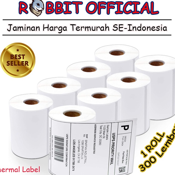 Jual modelTipe YXO117 Stiker Label Barcode Thermal [78 x 100] Label ...