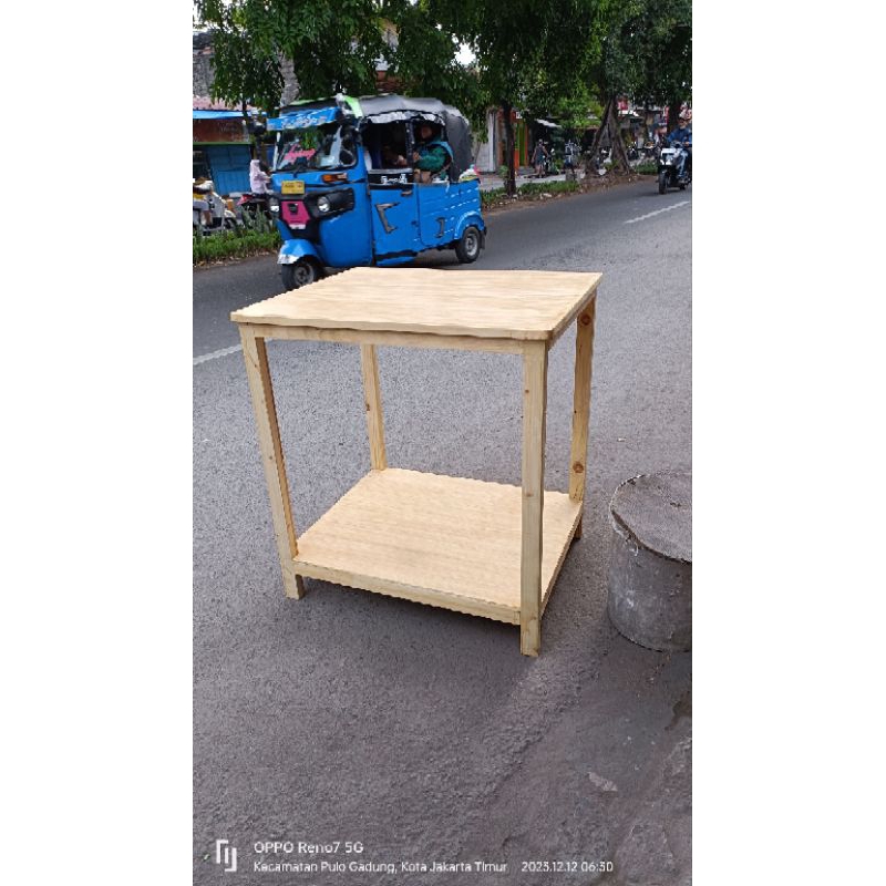 Jual TERMURH meja kulkas mini bahan jatibendaka ukuran L60xP60xT80 ...