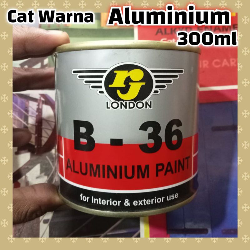 Jual Cat Rj London Aluminium - + 300ml untuk kayu besi aluminium pagar ...