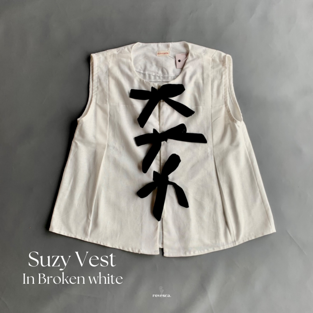Jual ROVESCA - SUZY VEST // RIBBON VEST | Shopee Indonesia