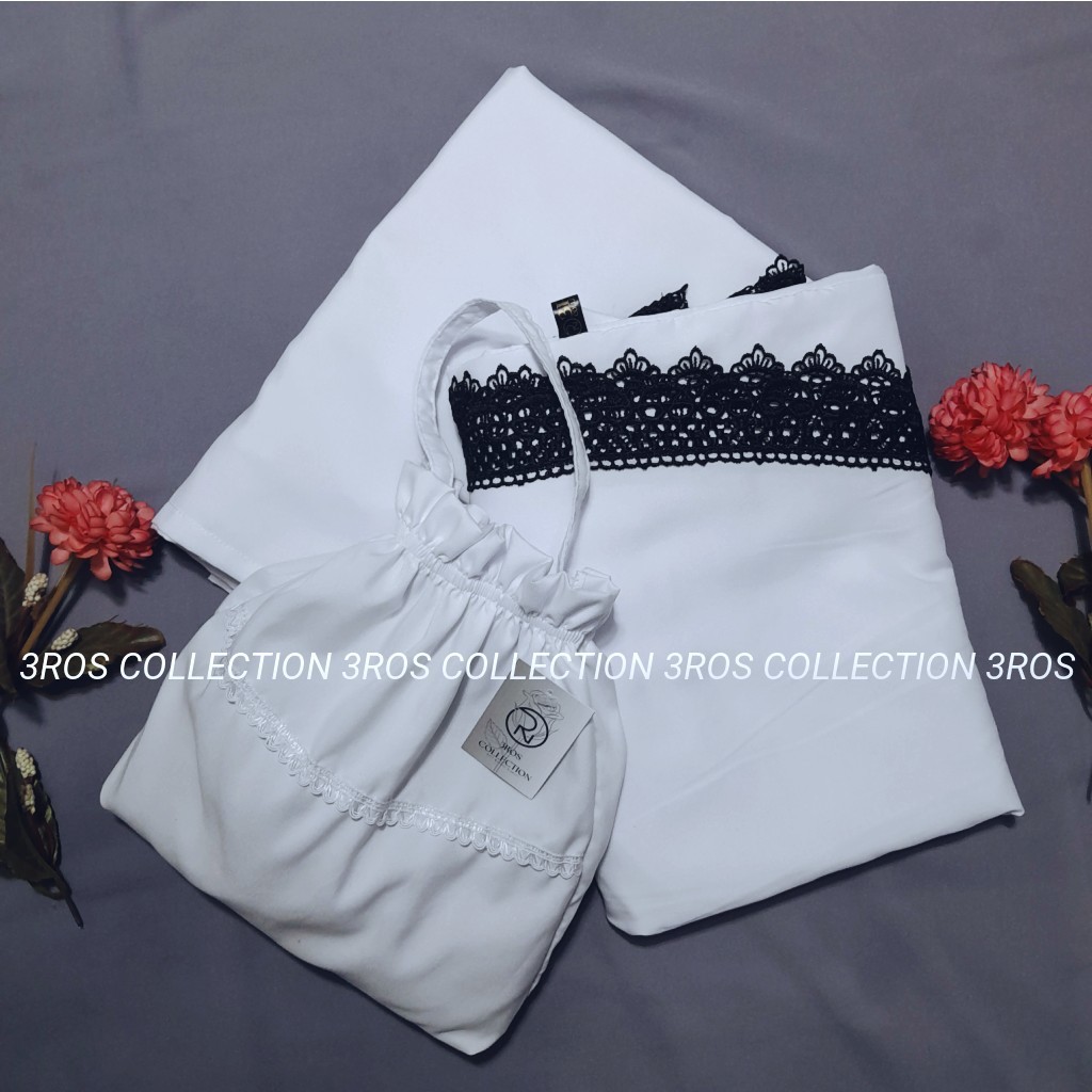 Jual MUKENA PUTIH DEWASA DAILY PREMIUM 2 IN 1 TRAVELING JUMBO POLOS ...