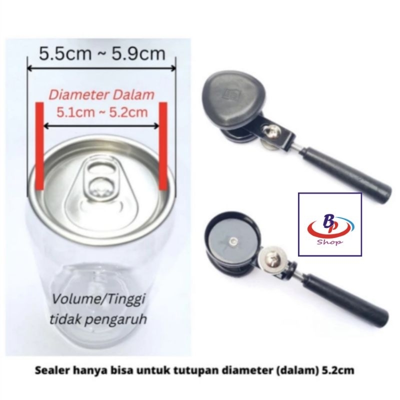 Jual PETcan POPcan Seamer Alat Manual Can Sealer Penutup Kaleng Botol ...