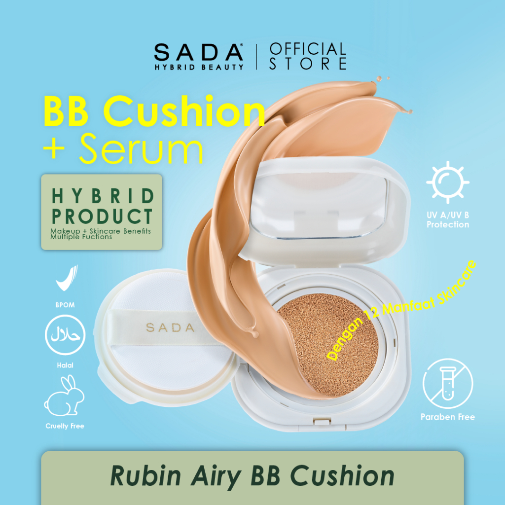 Jual SADA New Long Lasting Perfect Rubin Airy BB Cushion Anti-Blue ...