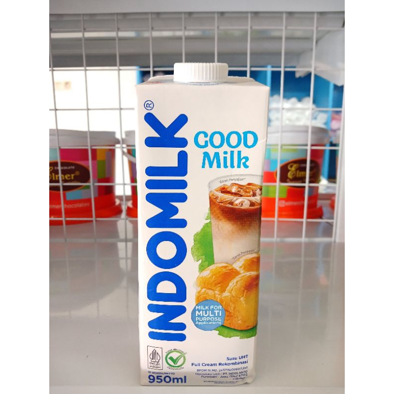 Jual Susu Uht Indomilk Plain 950 ml | Shopee Indonesia