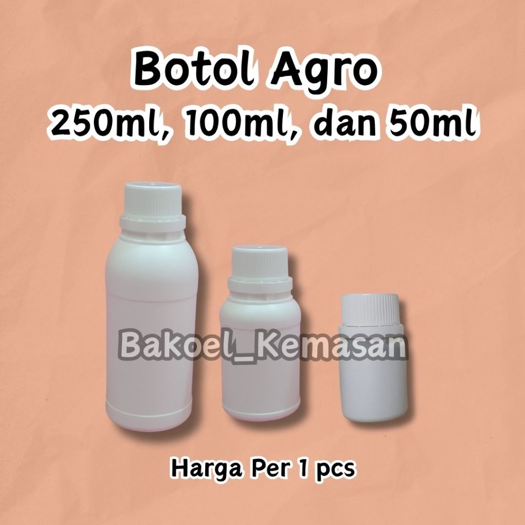 Jual ECER Botol Agro / Botol Labor / Botol Pupuk / Botol HDPE 50ml ...
