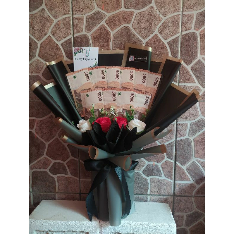 Jual Buket uang bouquet bunga bucket wisuda kado ulang tahun hadiah anniversary gift wedding ...