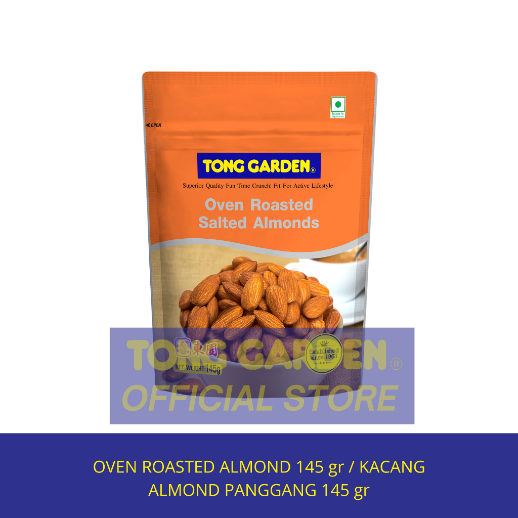 Jual Tong Garden Oven Roasted Salted Almond 145 gr - Kacang Almond ...