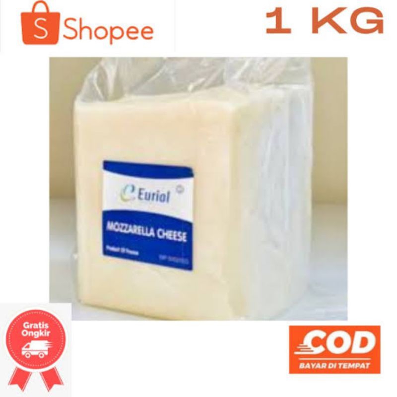Jual Eurial 1kg Keju Mozzarella cheese | Shopee Indonesia