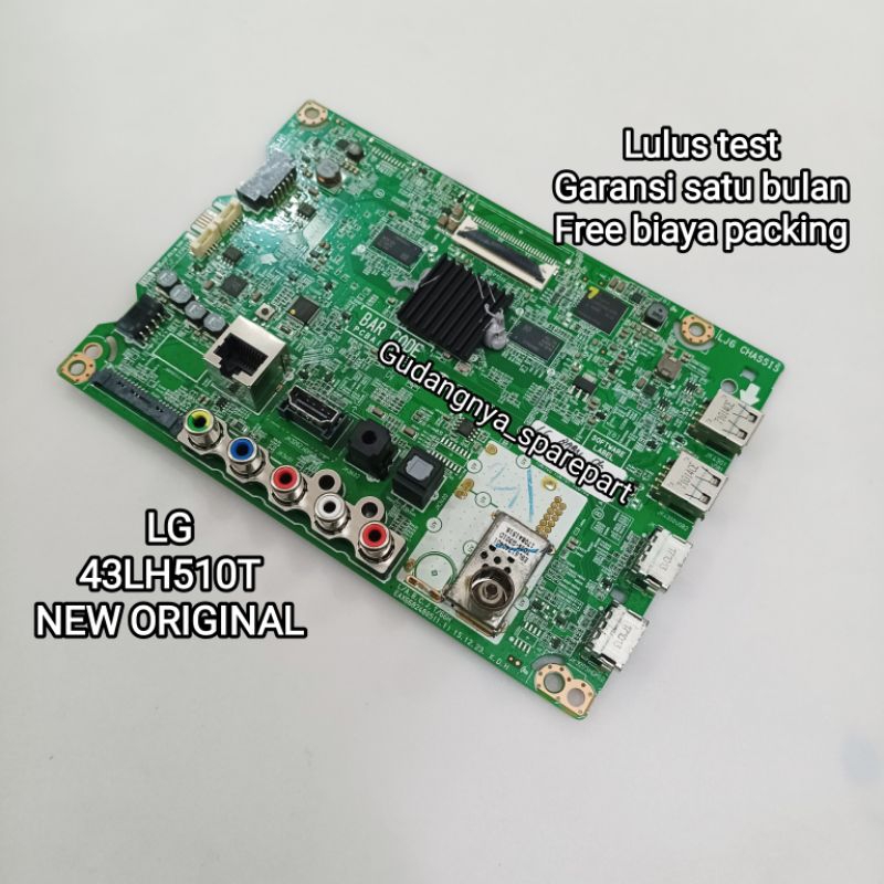Jual MB MAINBOARD LG 43LH510T 43LH510 NEW BARU ORIGINAL MOBO MODUL MESIN TV MOTHERBOARD | Shopee ...