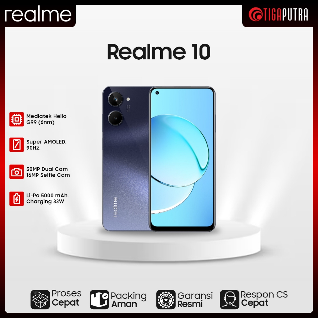 Jual Realme 10 (Ram 8GB, Rom 128/256GB, 33watt Wired) | Shopee Indonesia
