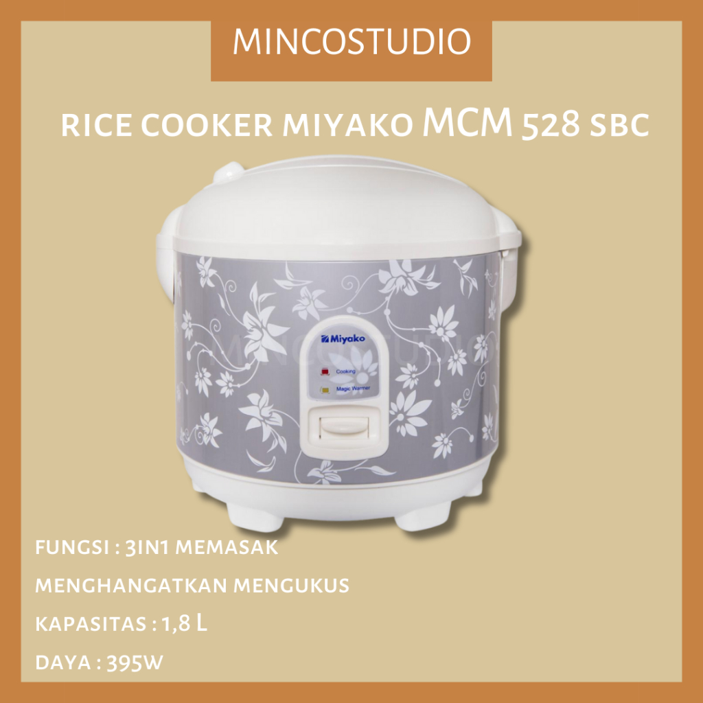 Jual RICE COOKER MIYAKO MCM 528 / RICE COOKER 1,8L / PENANAK NASI ...