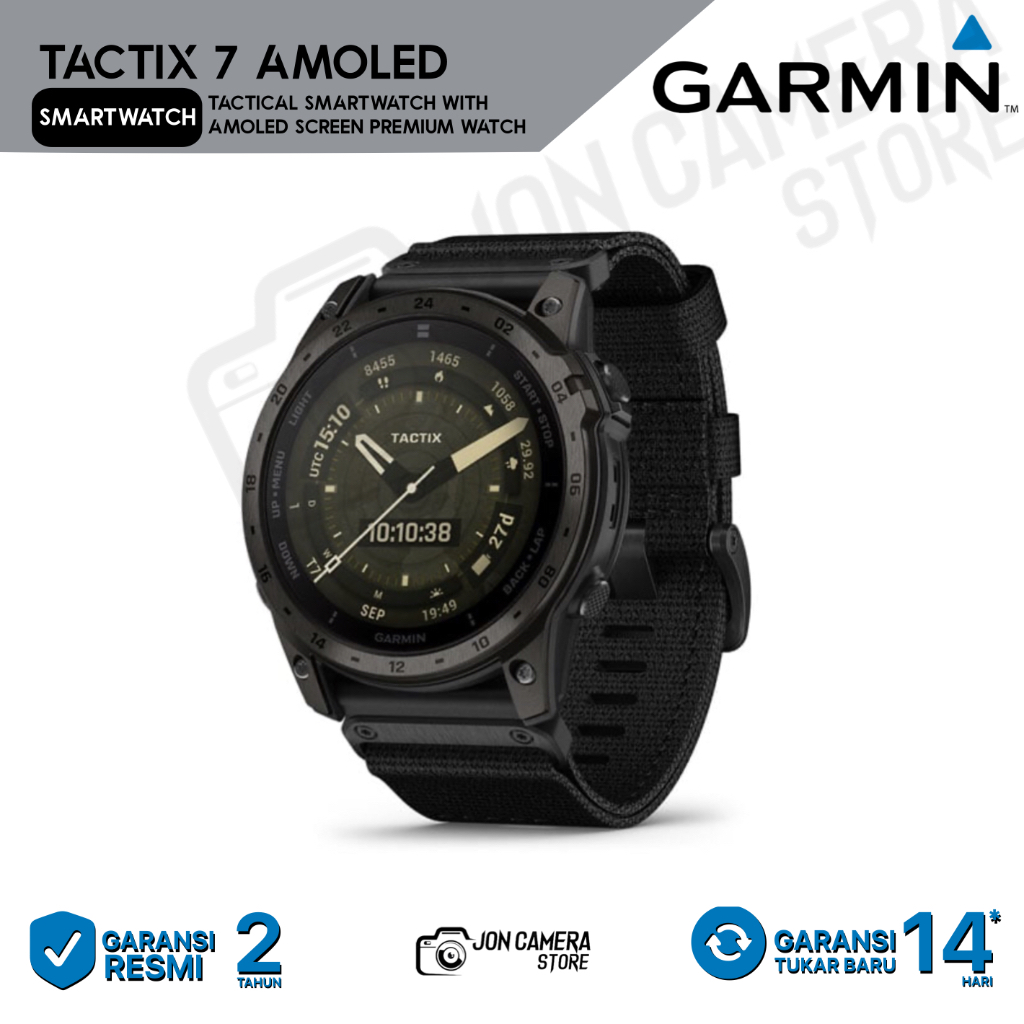 Jual Garmin Tactix 7 AMOLED Smartwatch Tactical Premium with AMOLED ...