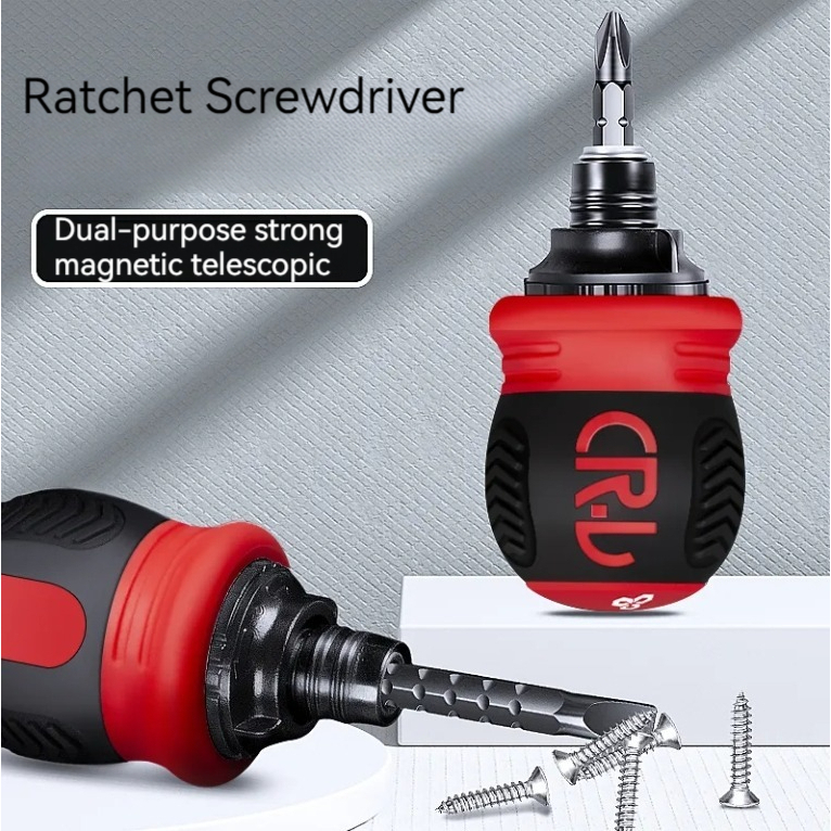 Jual Ratchet dual-purpose screwdriver 13-piece set/double-head cross ...