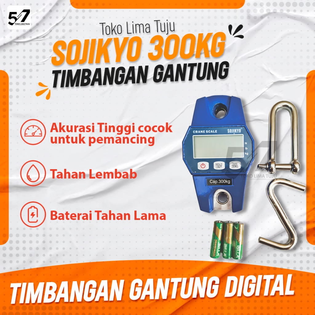 Jual TIMBANGAN BARANG GANTUNG Sojikyo 300kg | Shopee Indonesia