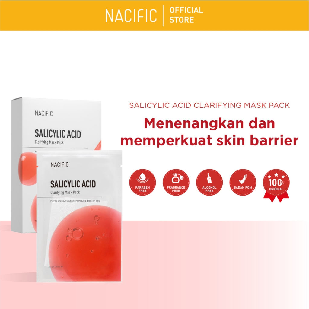 Jual NACIFIC Salicylic Acid Clarifying Mask Pack (1 Box) | Shopee Indonesia
