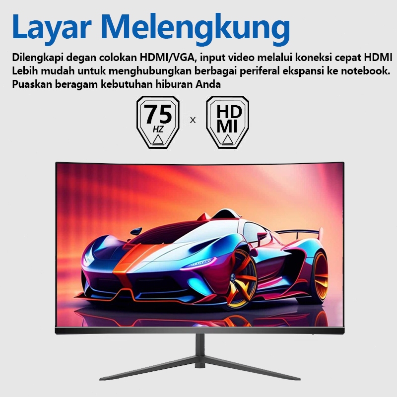 Jual Monitor permainan FHD 31.5 inci dengan sistem suara terbuat dalam ...