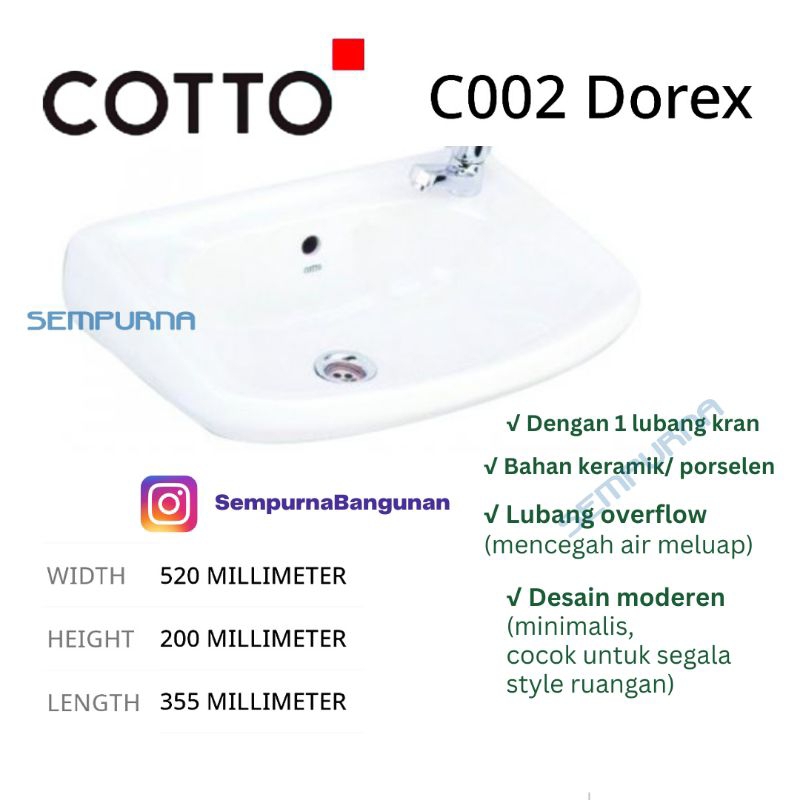 Jual Wastafel washtafel keramik porselen gantung dinding tembok ...