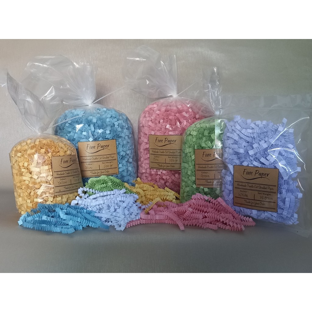 Jual Crinkle Cut Shredded Paper Pastel Color / Kertas Cacah Keriting ...