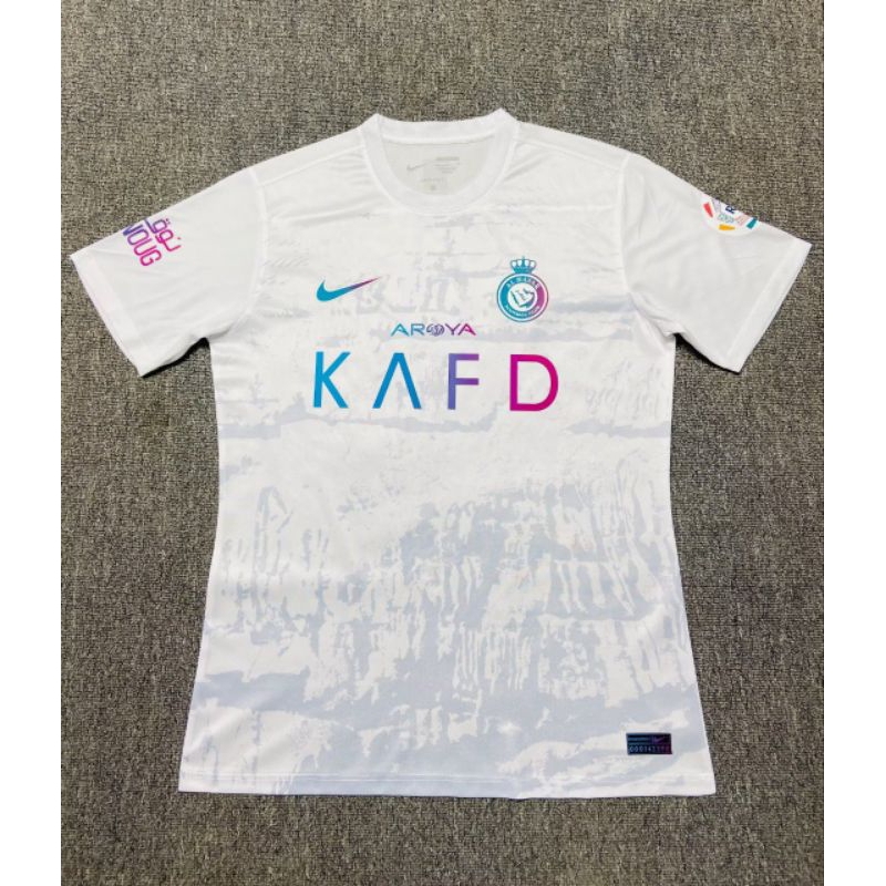 Jual [ PRE ORDER ] JERSEY BOLA AL NASSR 3RD PUTIH NEW 2023 2024 GRADE ...