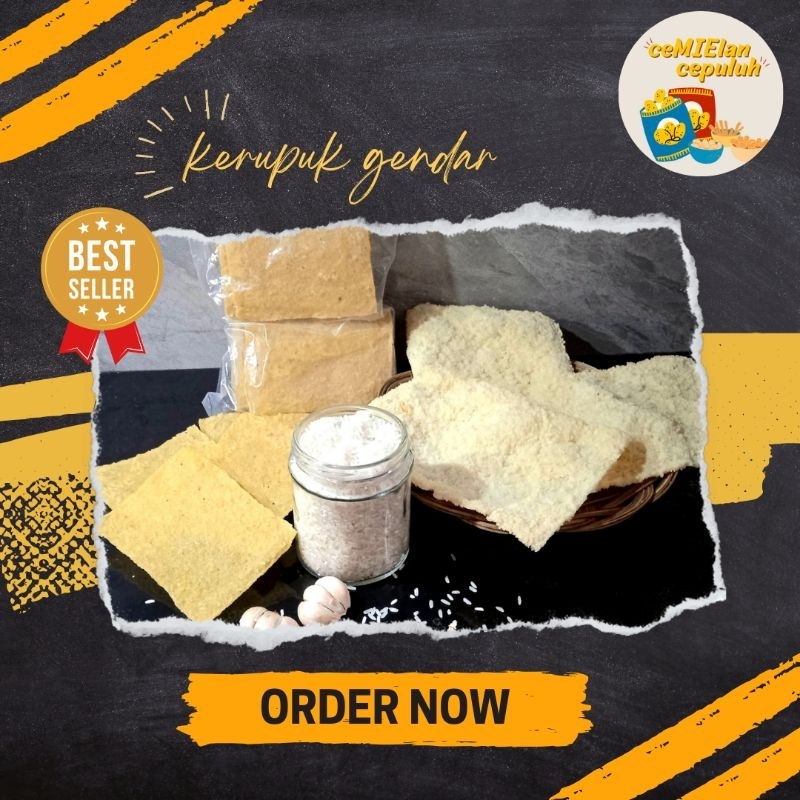 Jual Kerupuk Gendar 1kg / Karak Mentah / Kerupuk Gendar Kulit Coklat ...