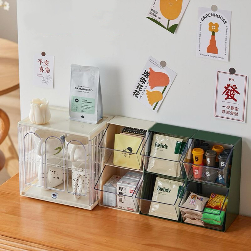 Jual Kotak penyimpanan Rak Meja Parfum Transparan Laci Organizer Make ...