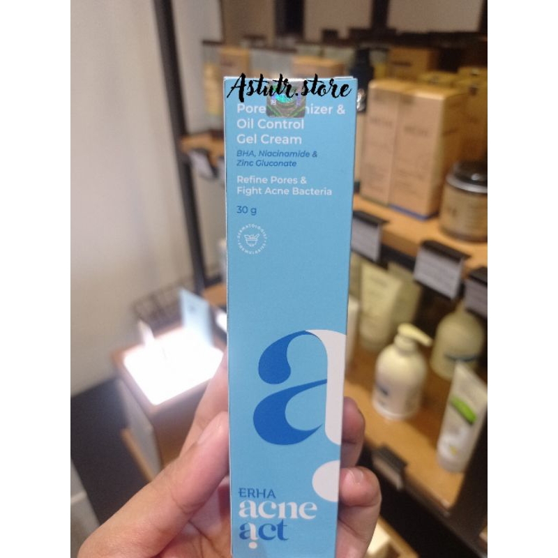 Jual ERHA AcneAct Pore Minimizer & Oil Control Gel Cream 30 gr | Shopee ...