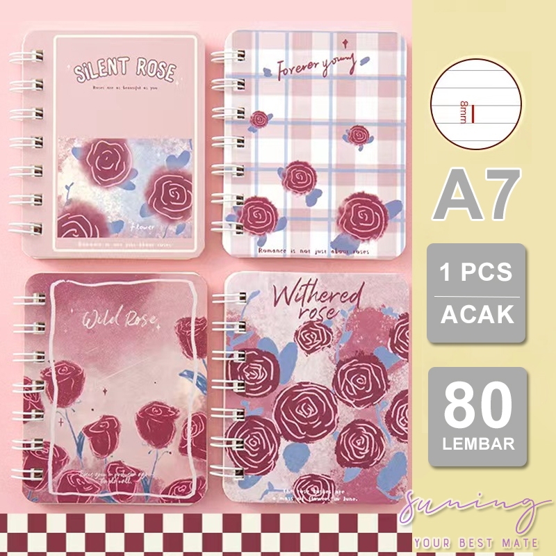 Jual Buku / Notebook Mini Ring A7 Motif-Suning Mall | Shopee Indonesia