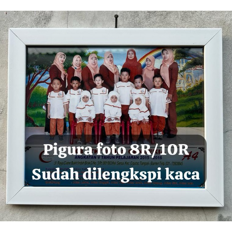 Jual Bingkai foto 4r 5r 6r 8r 10r A4 komplit dg kaca Ready stok ...