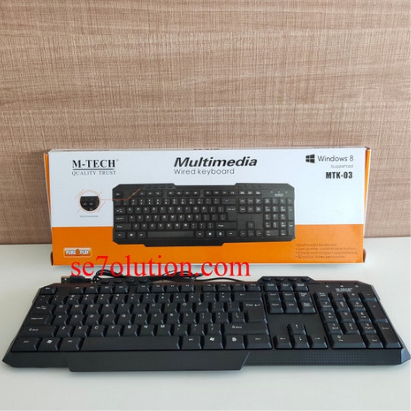 Jual Keyboard M-Tech Wired Multimedia (MTK-03) | Shopee Indonesia