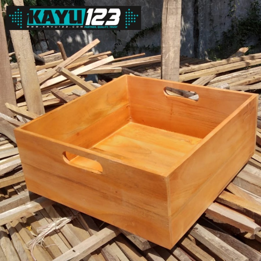 Jual Wooden Box Handle Full Kayu Parsel Hampers Box Kotak Kayu ...
