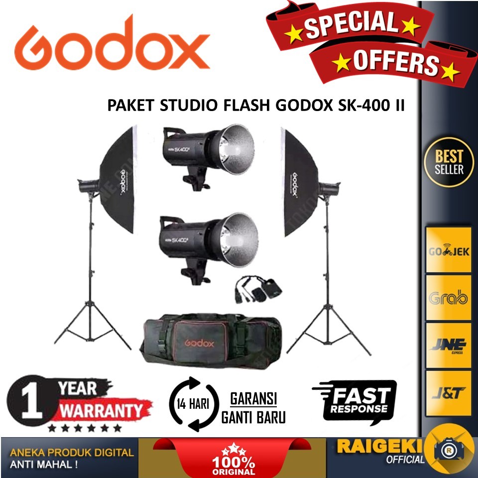 Jual Paket Studio Lampu Flash Godox SK400II / SK400 II | Shopee Indonesia