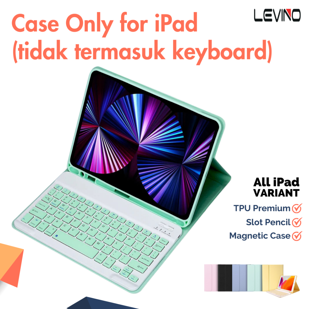 Jual Casing Keyboard Khusus for IPad Gen 7/8/9 10.2" Air1/Air2 Mini 6 8 ...