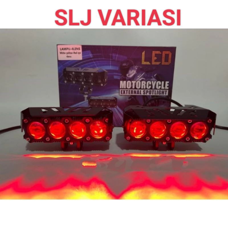 Jual SQL 4 MATA RED DEVIL RYD/HRJ PUTIH KUNING DEMON EYES MERAH 55 W 12 ...