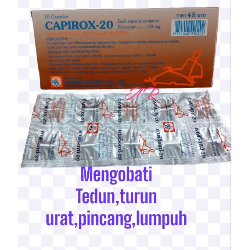 Jual capirox 20 import turun urat&lumpuh ( 1 capsule) | Shopee Indonesia