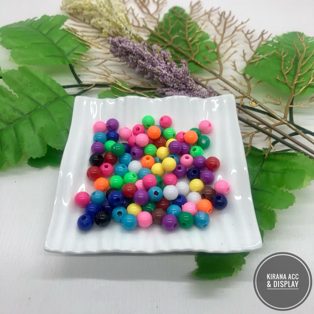 Jual 450 gr Manik Mote Kapur Dof Bulat 6mm | Shopee Indonesia