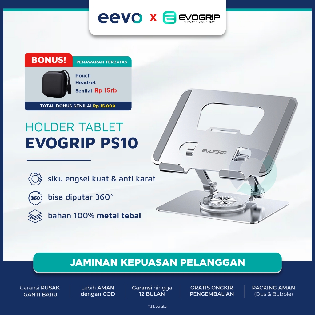 Jual Eevo Phone Holder Meja PS10 Sandaran HP Tempat Laptop di Meja ...