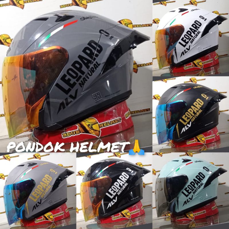Jual HELM ALV ULTRON GREY GOLSY LEOPARD/RED BULL ORIGINAL HELM PAKET ...